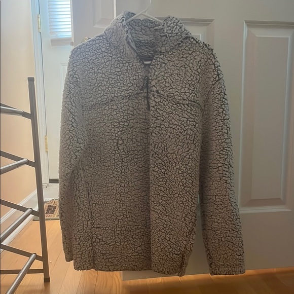 Jackets & Coats | Womens Gray Sherpa Jacket | Poshmark
